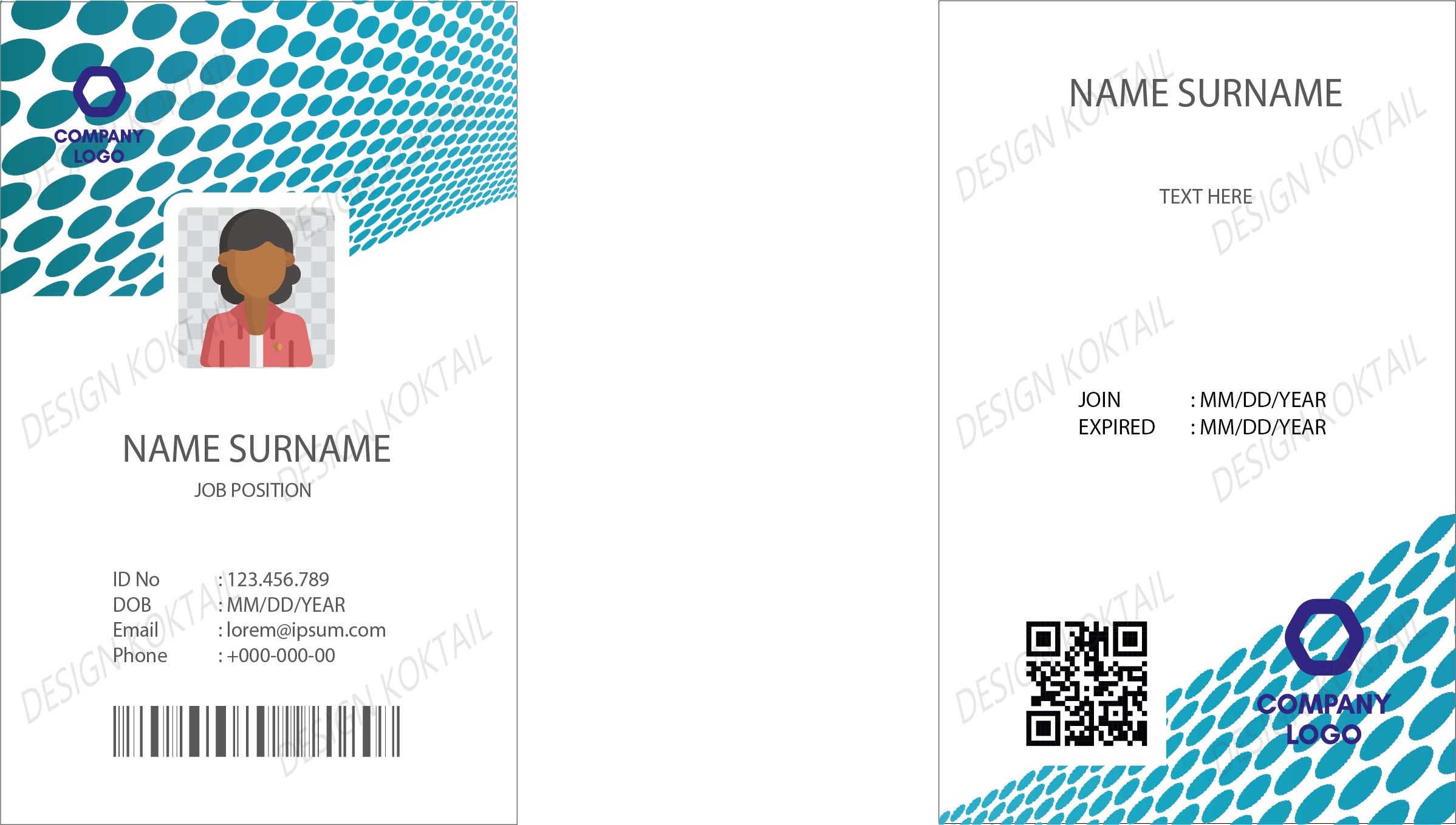 Id card design - Design Koktail