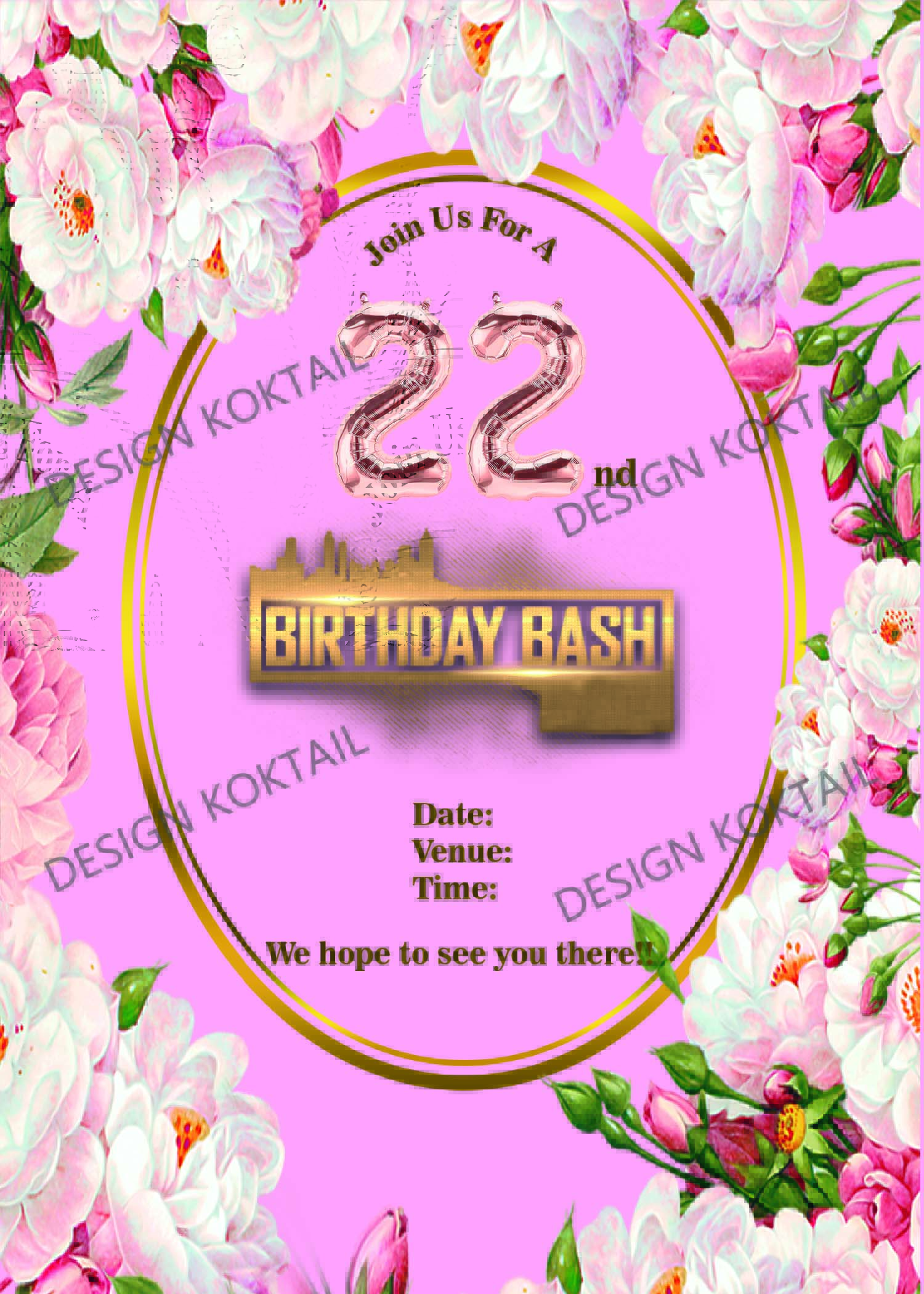Invitation card desgin - Design Koktail