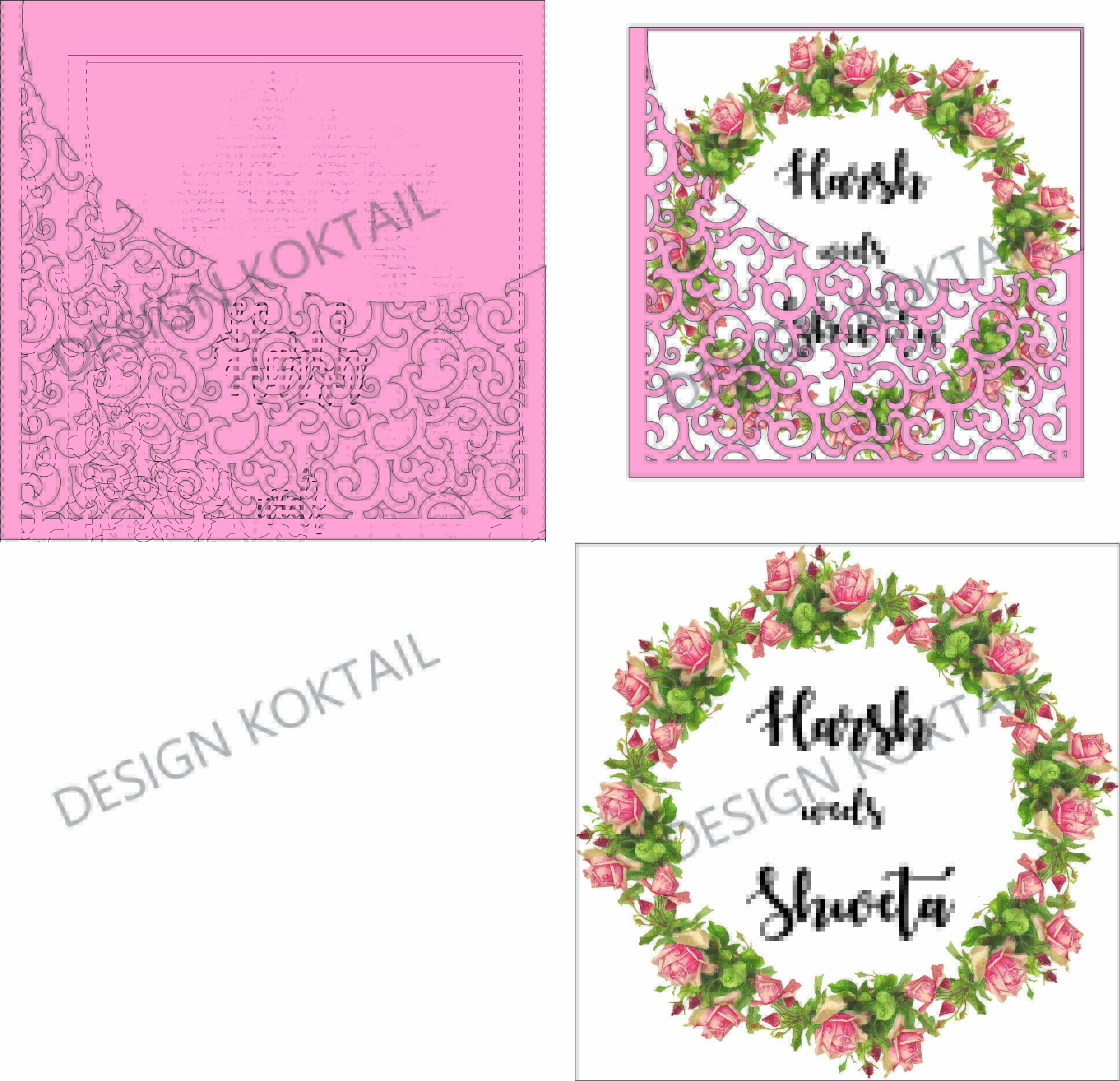 Marriage card design - Design Koktail